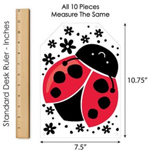 Big Dot of Happiness Happy Little Ladybug - Hanging Vertical Paper Door Banners - Baby Shower or Birthday Party Wall Decoration Kit - Indoor Door Decor