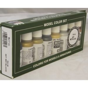 vallejo metallic colors, 17ml (set of 8)