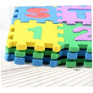 Baby Foam Play Mat Baby Play Mat 36pcs DIY Puzzle Play Mat Eva Foam Baby Soft Developing Floor Pad Crawling Rugs Digital and Letter Play Mat for Babies.