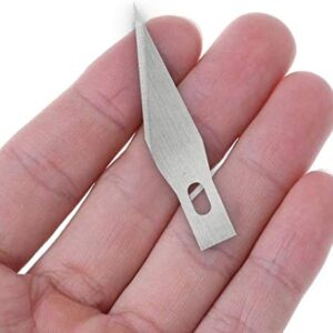 DIYSELF 200 PCS Exacto Knife Blades #11, Exacto Knife Replacement Blades, High Carbon Steel #11 Blades Refills with Storage Case, Exacto Blades 11 for Craft, Hobby, Scrapbooking, Stencil, Leather