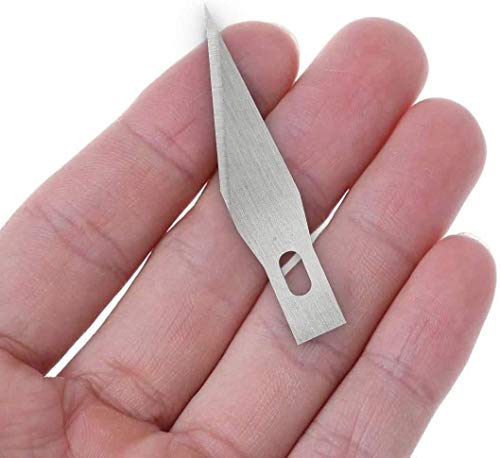 DIYSELF 200 PCS Exacto Knife Blades #11, Exacto Knife Replacement Blades, High Carbon Steel #11 Blades Refills with Storage Case, Exacto Blades 11 for Craft, Hobby, Scrapbooking, Stencil, Leather