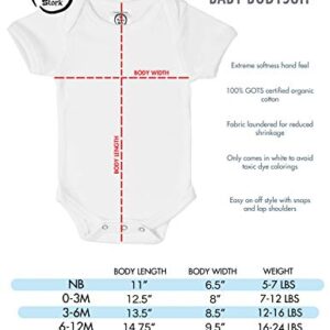 The Spunky Stork Baby Boys Girls You’re My Everything Bagel Organic Bodysuit (3-6M) White