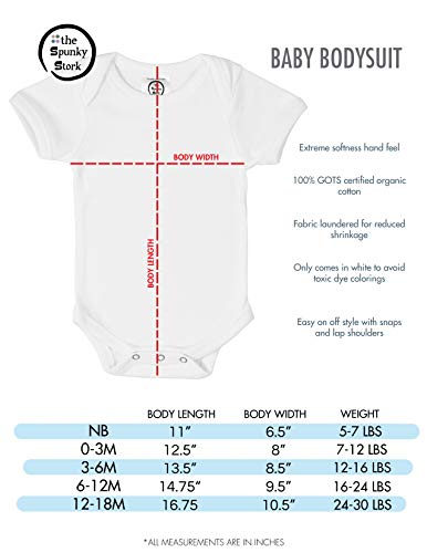 The Spunky Stork Baby Boys Girls You’re My Everything Bagel Organic Bodysuit (3-6M) White