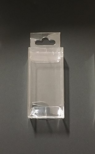 25 Clear Plastic PET Hang Box for Fishing Lures, Arts, Crafts, and Retail Size 1.5"X1"X3"