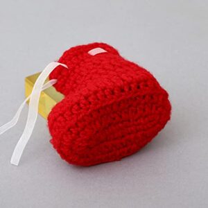 Thrill Knit Crochet Baby Booties Newborn Socks Handmade Shoes Deep - (Red 0-3 Months)