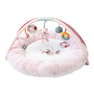 nattou play frame with cushion, iris & lali, 87 x 87 x 52 cm, pink, 631266