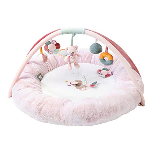 Nattou Play Frame with Cushion, Iris & Lali, 87 x 87 x 52 cm, Pink, 631266