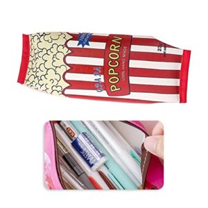 Ayrsjcl Pencil Case 3pcs Cute Snack Bag Shape Pen Bag Pouch Holder Pu Leather Pencil Case Large Capacity Stationary Case Cosmetic Bag