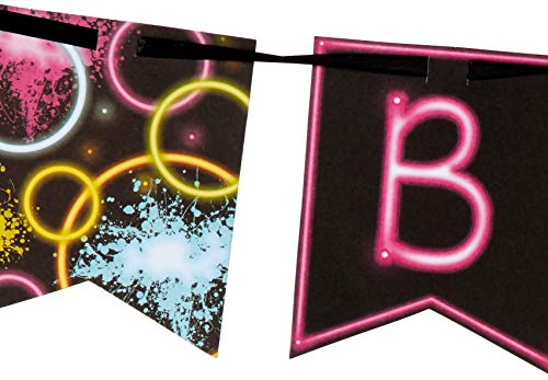 Shaped Ribbon Banner 'Happy Birthday', One Size.