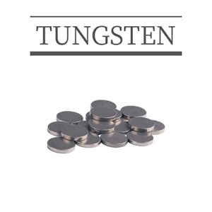 MUUNN Cylindrical Tungsten Weights for Pinewood Cars Derby,Bring Your Car to The 5 oz Limit and Make The Faster Pine Derby Car,10-Pack (1/16 oz Each)