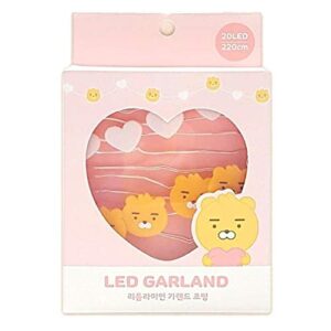 kakao friends ryan led garland banner 87in, valentines decorations, anniversary, wedding, birthday party decorations for girls teens womens christmas birthdaygift