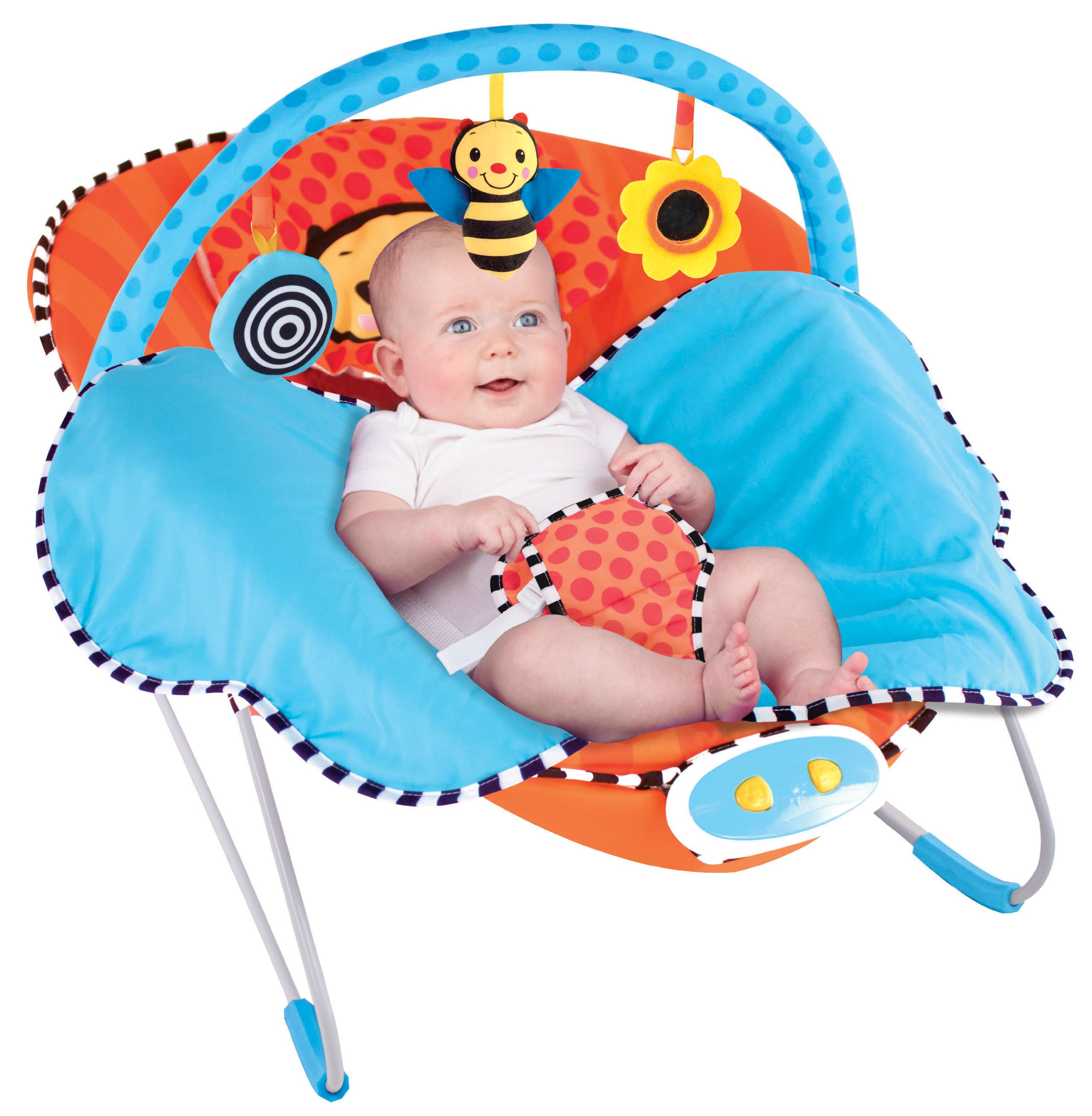 Sassy Cuddle Bug Bouncer, Whimsical Bumble Bee