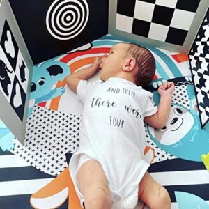 Samuel Sensory Baby Sensory & Development Fold Out Boards, Black and White, Simple Geometric Shapes, Made from 700GSM Card, Stands Independently.