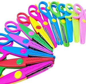 m-jump scrapbooking edger scissors scrapbooking supplies paper decorative edge scissors,wave edge scissors for scrapbook album/decorative stamps edge/scrapbook cards (set of 12)