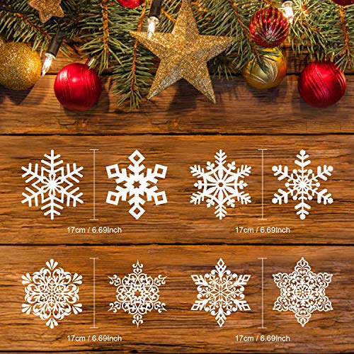 40pcs Snowflake Swirls Decoration, Konsait Merry Christmas Snowflake Hanging Swirls Garland Foil Ceiling Ornaments for Xmas Winter Wonderland Holiday Party Decor Supplies,Already Assembled