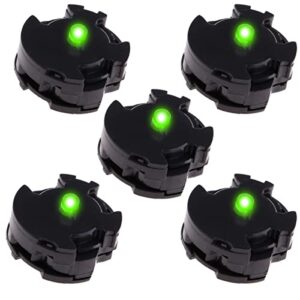 tesytto 5pcs led units for gundam models kits, mg led unit set for gundam 00 mg gn-x light up certain gundam models hobby accessories (green)