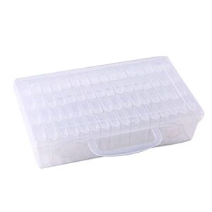 kantanze diamond painting storage boxes, 64 grids bead storage containers box plastic organiser case for craft bead nail screw jewellery