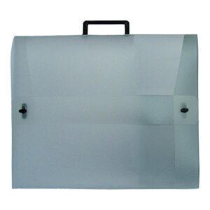 prat start 0 essential portfolio with handle, 15 x 18 x 1.5 inches, translucent (s0-1181)