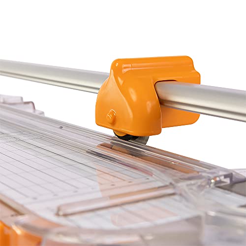 Fiskars Rotary Bypass Paper Trimmer, White/Orange