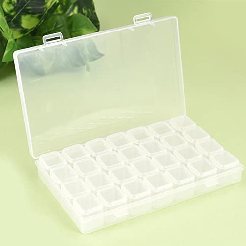 Diamond Painting Storage Container - Transparent Box - 5D Painting Accessories for Beads, Buttons, Seeds, Studs