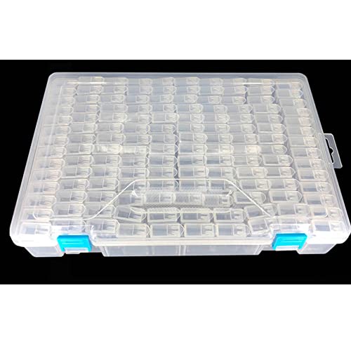 5D Diamond Painting Storage Container, Transparent Grids Plastic Small Jewelry Organizer for Beads Seeds Rhinestones