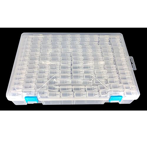 5D Diamond Painting Storage Container, Transparent Grids Plastic Small Jewelry Organizer for Beads Seeds Rhinestones