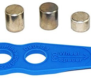 Pinewood Pro Derby Car Weights -Tungsten 2oz Round Cylinder Weights with Free Wheel Spacer and Drill Guide Tool