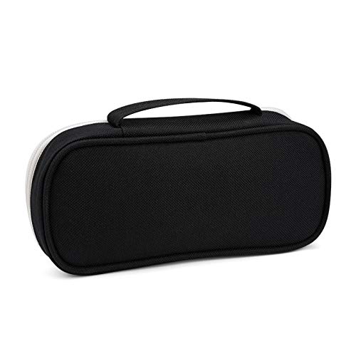 Music Note-fire and Water Pencil Case Bag Large Capacity Stationery Pouch with Handle Portable Makeup Bag Desk Organizer