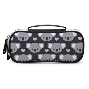 koala pattern pencil case bag large capacity stationery pouch with handle portable makeup bag desk organizer