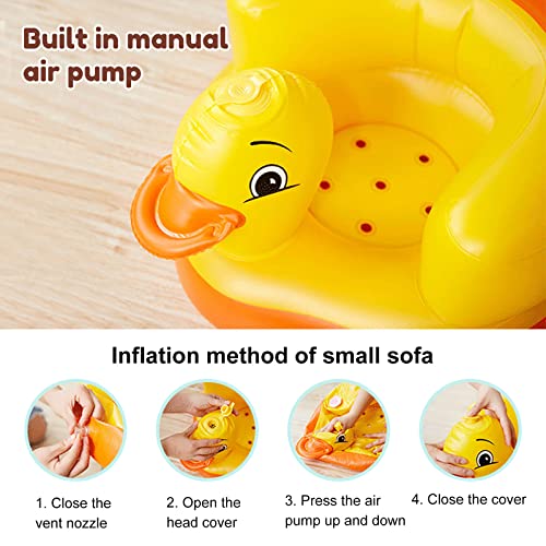 Baby Inflatable Seat for Babies 3-36 Months Built in Air Pump Infant Back Support Baby Chairs Infant Support Seat Toddler Chair for Sitting Up Baby Shower Chair Floor Seat Suiotable for Baby Gift