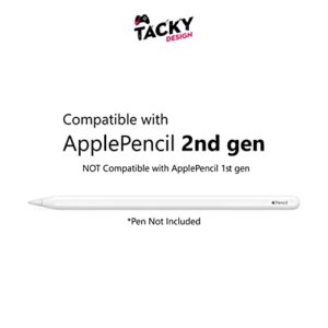 TACKY DESIGN Gradient Color Skin Compatible with Apple Pencil Skin- Vinyl 3m, Classic Color Blocking Pencil Sticker, Apple Pencil Cover Full wrap (2nd Generation, Brown Cream)