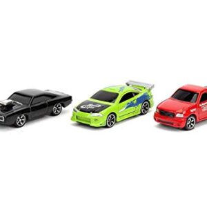 Fast & Furious 1.65" Nano 3-Pack Die-cast Cars, Toys for Kids and Adults