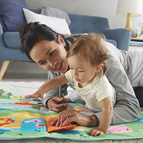 Fisher-Price Extra Big Adventures Play Mat, 60-inch Long Activity mat with Toys for Newborns and Infants