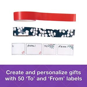 Scotch Gift Wrapping Pack, Includes Gift-Wrap tape, Multi-Purpose Scissors, Expressions Washi Tape, Makes your gifts look great (GiftPack-HOL20)