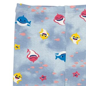 Pinkfong Baby Shark Daddy Mommy Baby Girls T-Shirt Legging Blue/Pink 18-24 Months