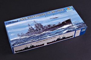 trumpeter 1/700 uss baltimore ca68 heavy cruiser 1943 model kit