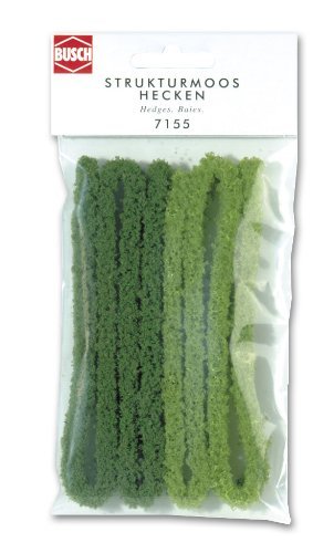 Busch 7155 Moss Hedges 100cm x 10mm N Scale Scenery Kit