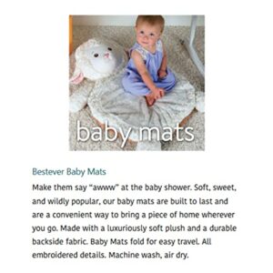 Mary Meyer Bestever Baby Mat, 31 x 23-Inches, Pebblesaurus