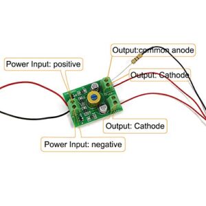 Evemodel JTD1506RP 1 Set N Scale Railroad Train/Track Crossing Sign 3cm or 1.18inch 4 Heads LED Made + Circuit Board Flasher-Flashing Red Train Signal Lights Decoration and Party