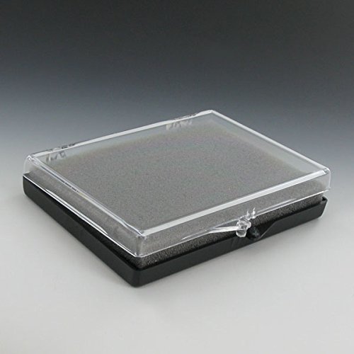 SHOP AWARDS AND GIFTS Medium Plastic Hinged Medal Box, Size 3-1/2 x 2-1/16 x 1/2 Inch - Pack of 10