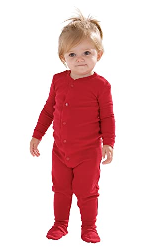 PajamaGram Christmas Pajamas for Kids - Toddler Christmas Pajamas, Red, 3T