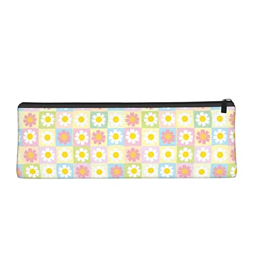 TumzfhQ Pencil Pouch Triangle Small Pen Case Pencil Bag Organizer Zipper Multi Function for Teen Girls Boys Kids Office Cute Floral