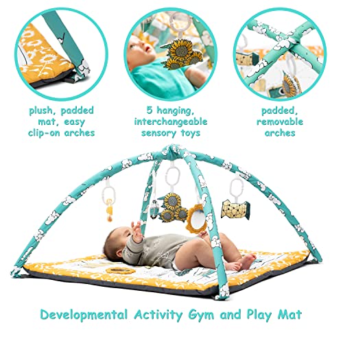 JumpOff Jo – Infant Activity Gym and Baby Play Mat – Ages 0-18 mo. – Road Trip