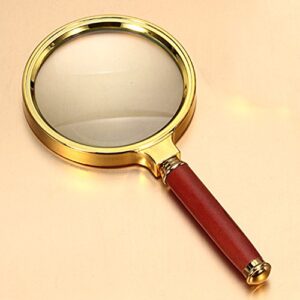 magnifying glass 6x magnification magnifier handheld magnifier for science, reading book, inspection. (6x handheld magnifier)