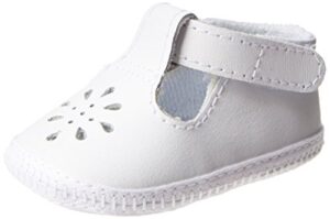 baby deer, baby-girls crib shoe, white, 00(preemie)