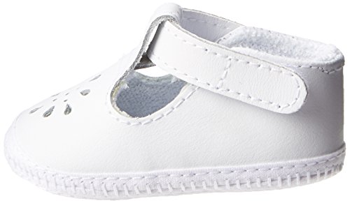 Baby Deer, Baby-Girls Crib Shoe, White, 00(Preemie)