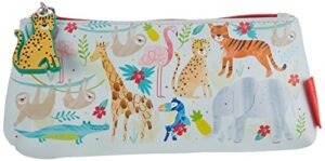 floss & rock pencil case, jungle, 9x4x1.5 inches (38p3405)