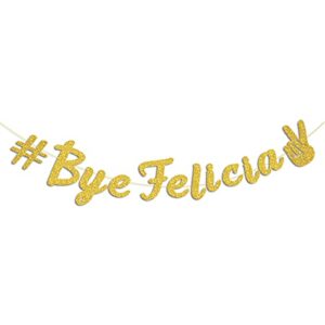 bye felicia banner party supplies background layout props for graduation/going away/moving/job change/relocating/farewell party