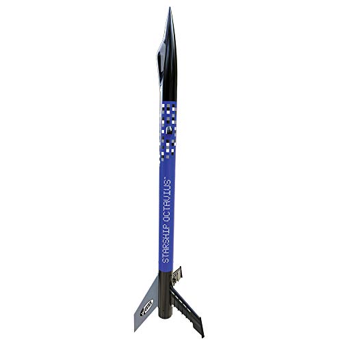 Estes Starship Octavius Flying Model Rocket Kit 7284| Snap Together Beginner Kit | Soars up to 1100'