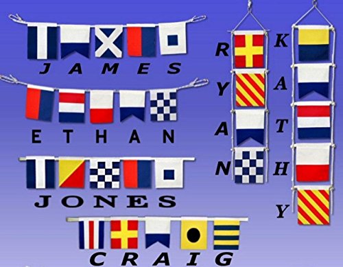 Hampton Nautical Letter F Nautical Cloth Alphabet Flag, Letter C